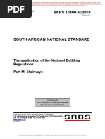 Sans10400 Part M - Stairs | PDF | Stairs
