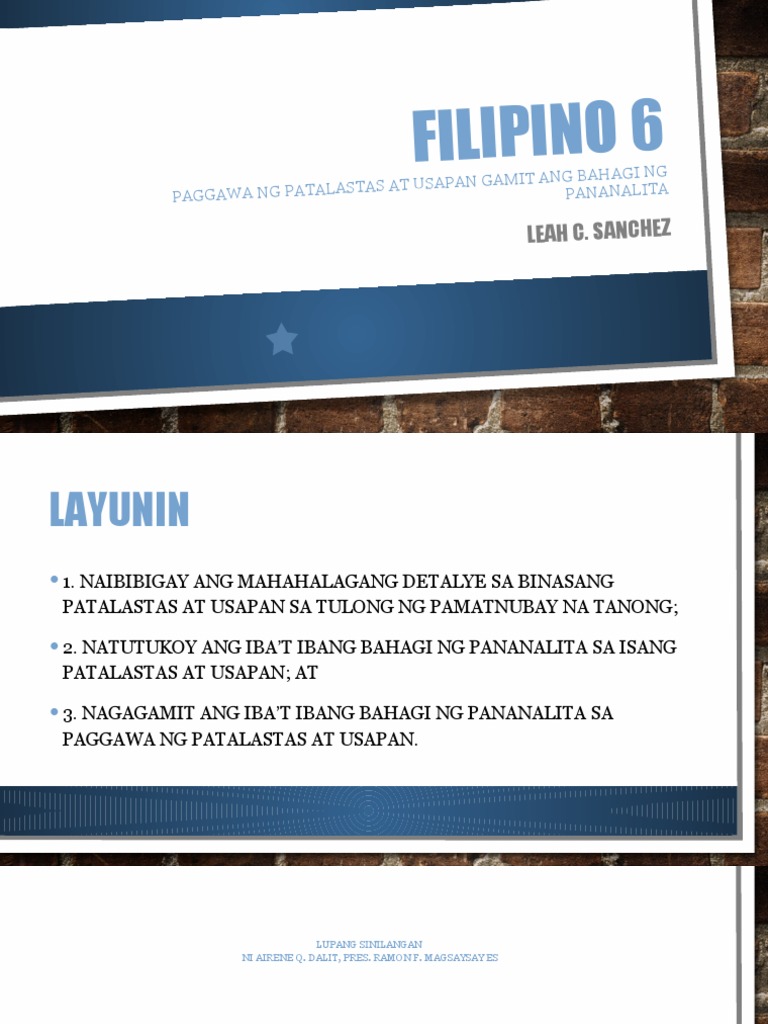 Filipino 6 Q4 | PDF