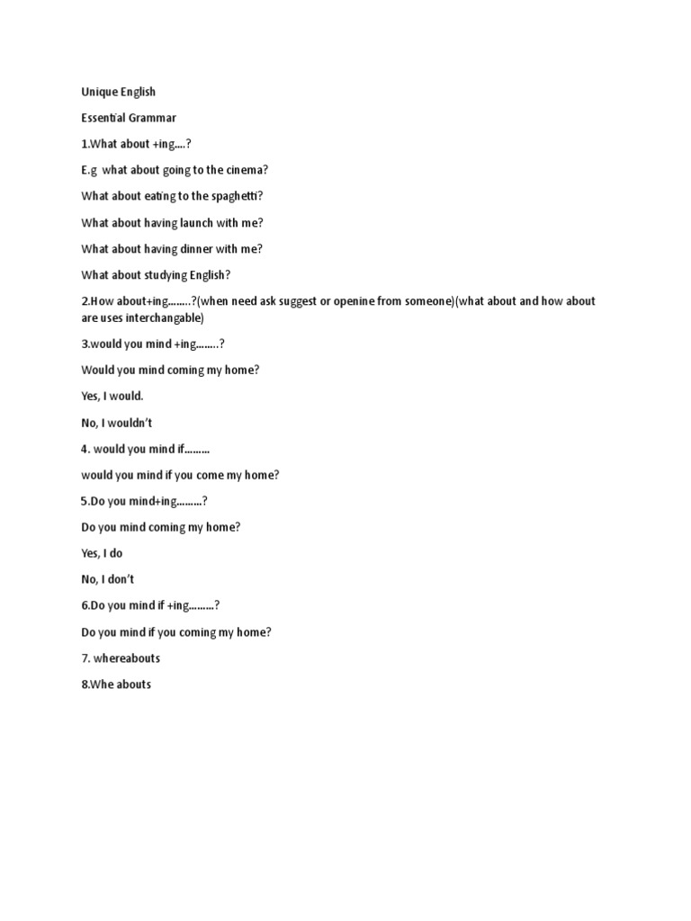 Unique English | PDF