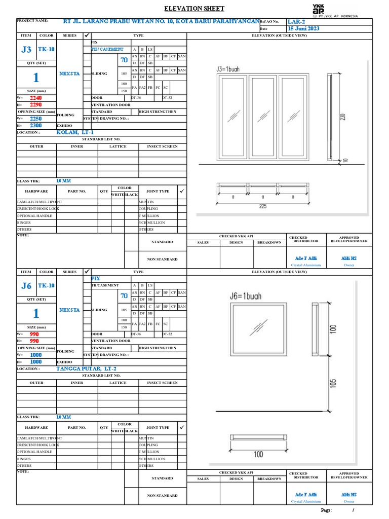 Elevation Sheet - No.10 - LAR-2 - 2023 06 15 | PDF | Door | Building ...
