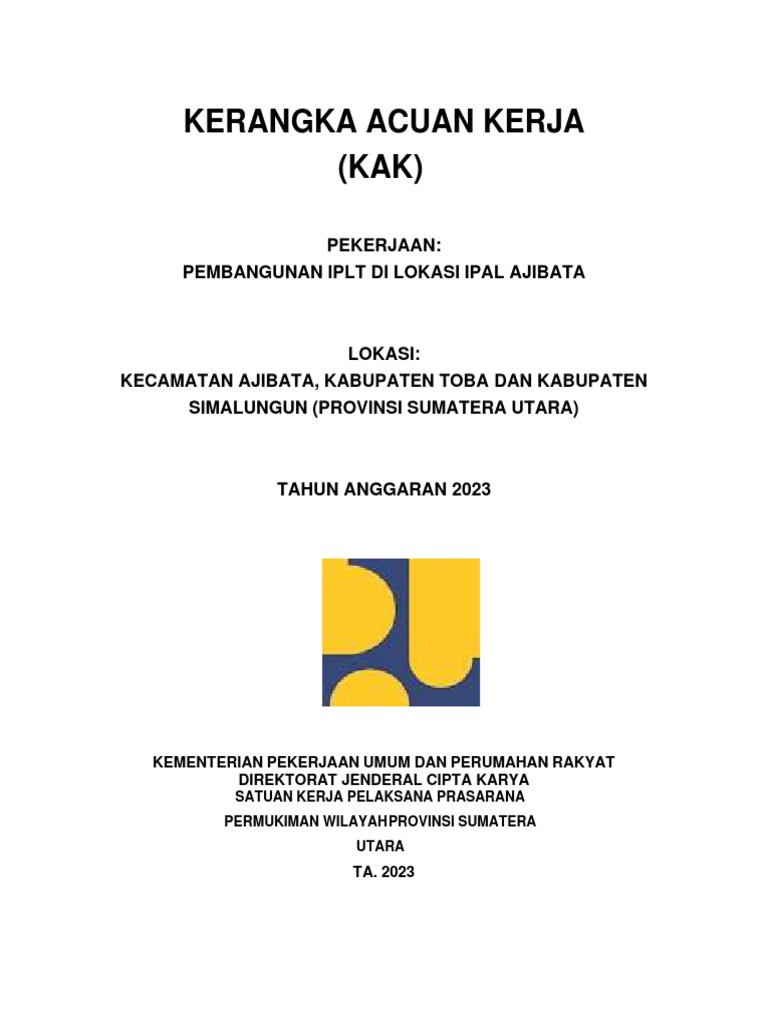 KAK IPLT Ajibata | PDF | Teknologi & Rekayasa
