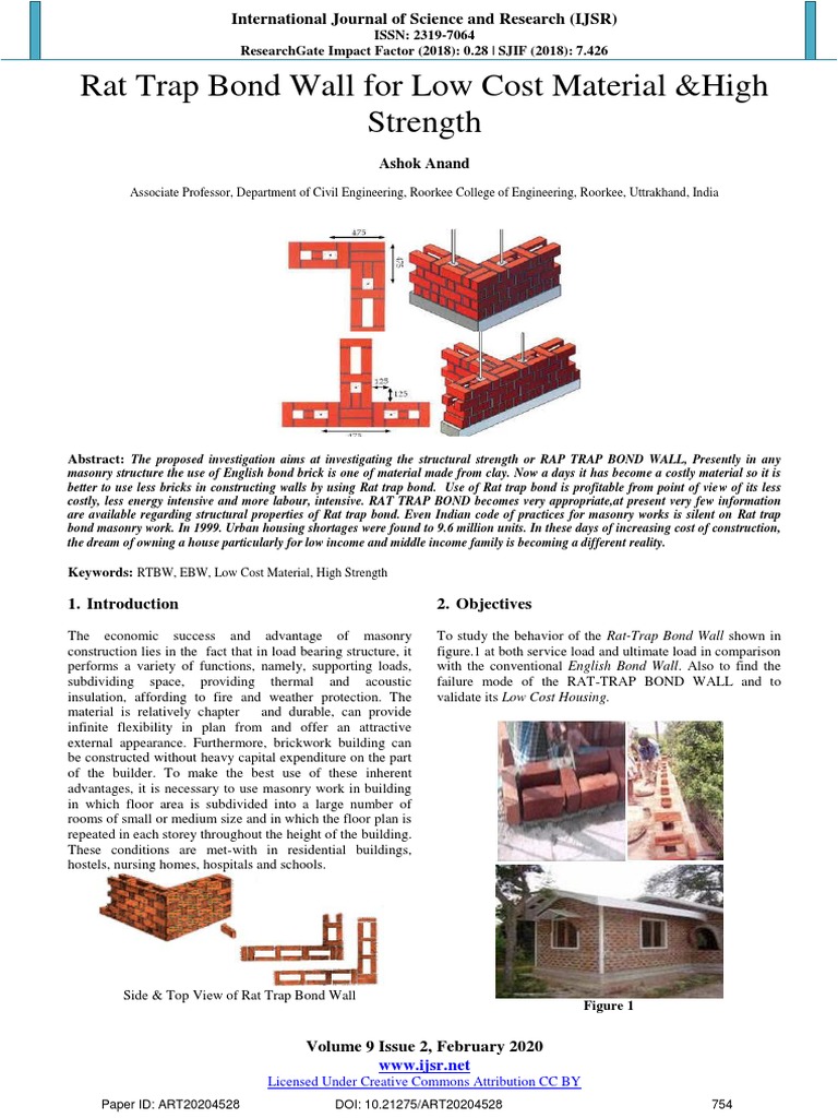 Low Cost Construction Techniques | PDF | Fracture | Brick