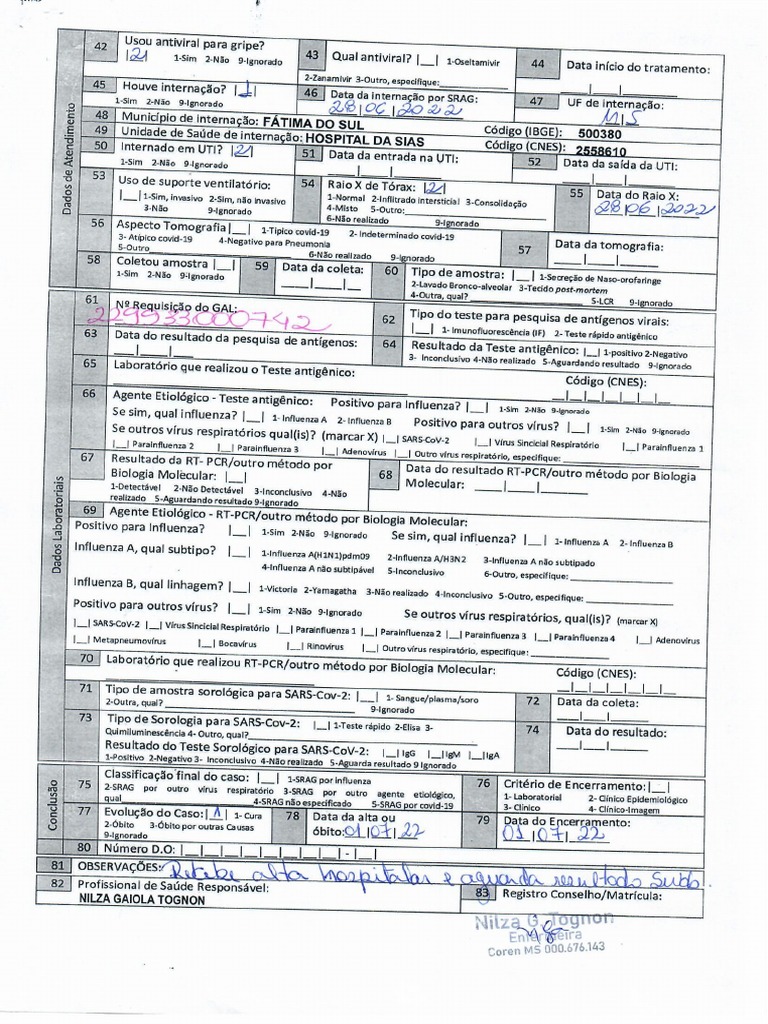 Documentos SRAG | PDF