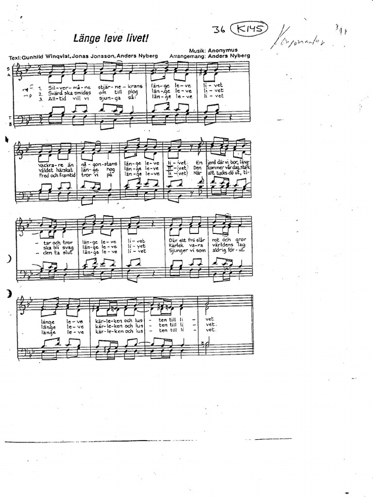 Länge Leve Livet | PDF