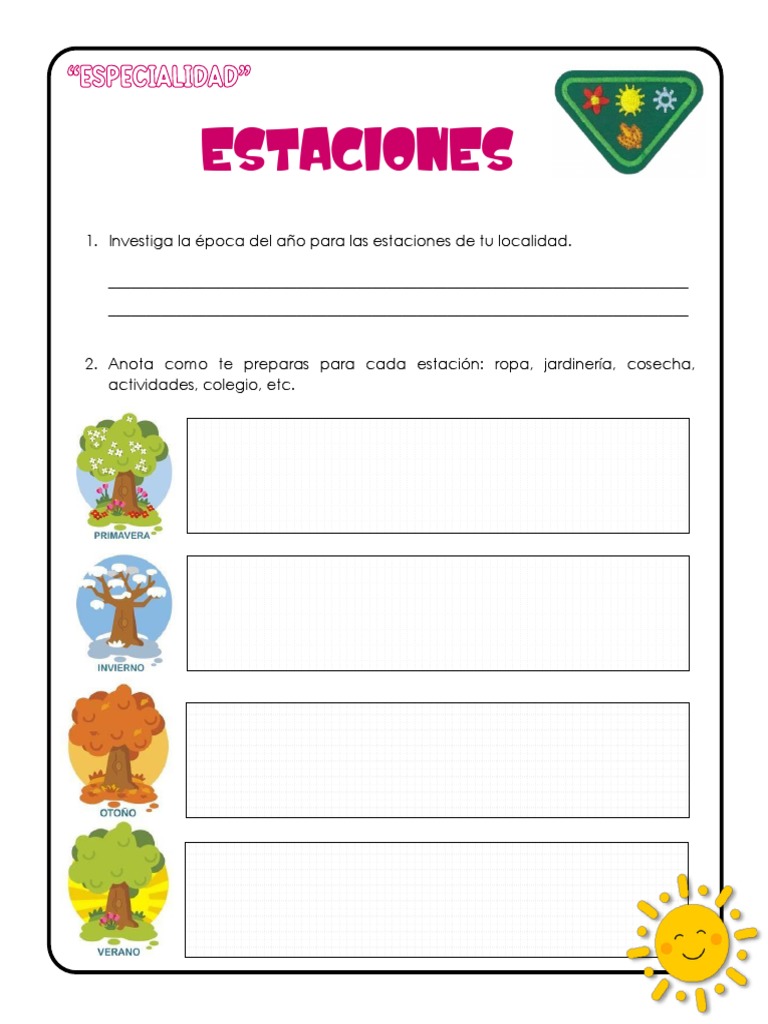 Actividades de las Estaciones del Año | PDF