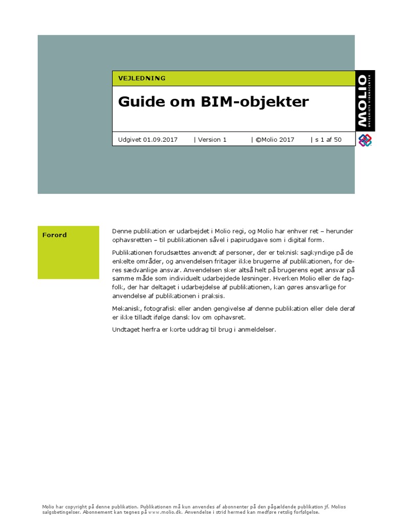 Guide Om Bim-Objekter 20170901 | PDF
