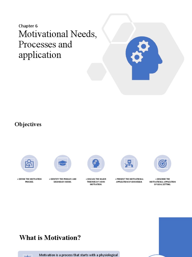 Ch6. Motivational Needs, Processes and Application | PDF | Motivational | Motivation