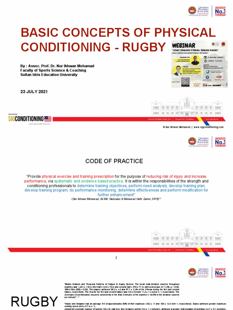Ragbi Basic S&C Slide | PDF | Heart Rate | Strength Training