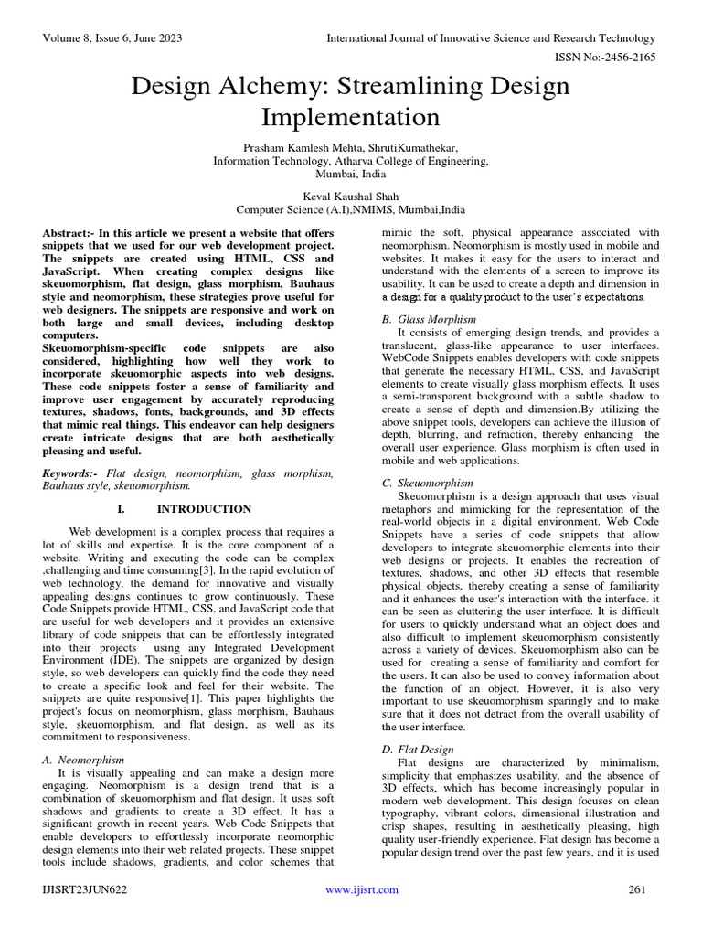 Design Alchemy Streamlining Design Implementation Pdf Web Design