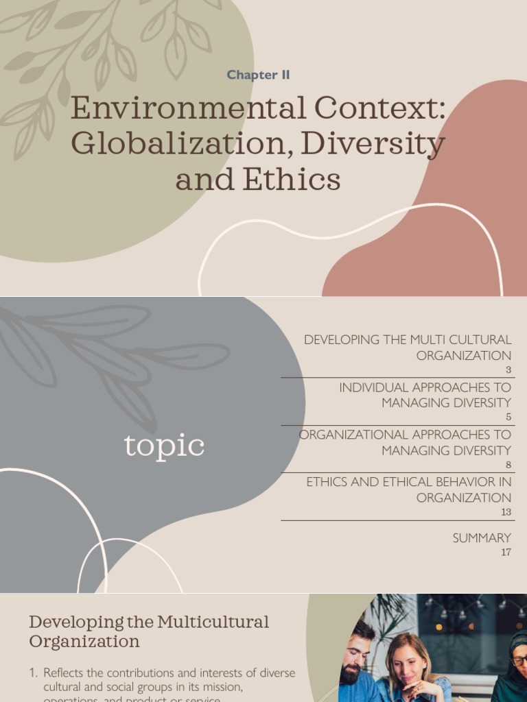 2.2 OB-PART-ONE-Chapter-II-Diversity-Ethics-and-Ethical-Behavior | PDF | Mentorship | Employment