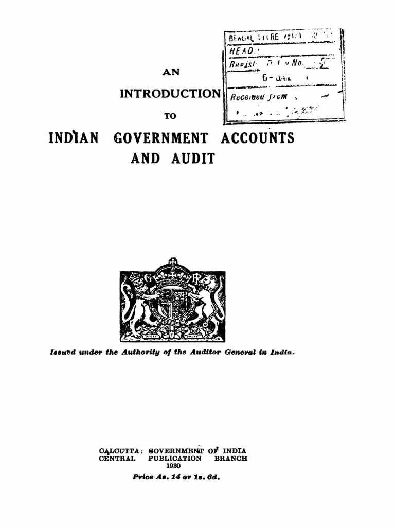 Introduction to Indian Government Audit | PDF | Comptroller | Audit