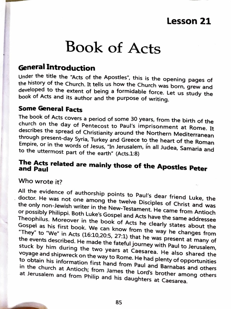 Overview of Acts of the Apostles | PDF | Religion & Spirituality