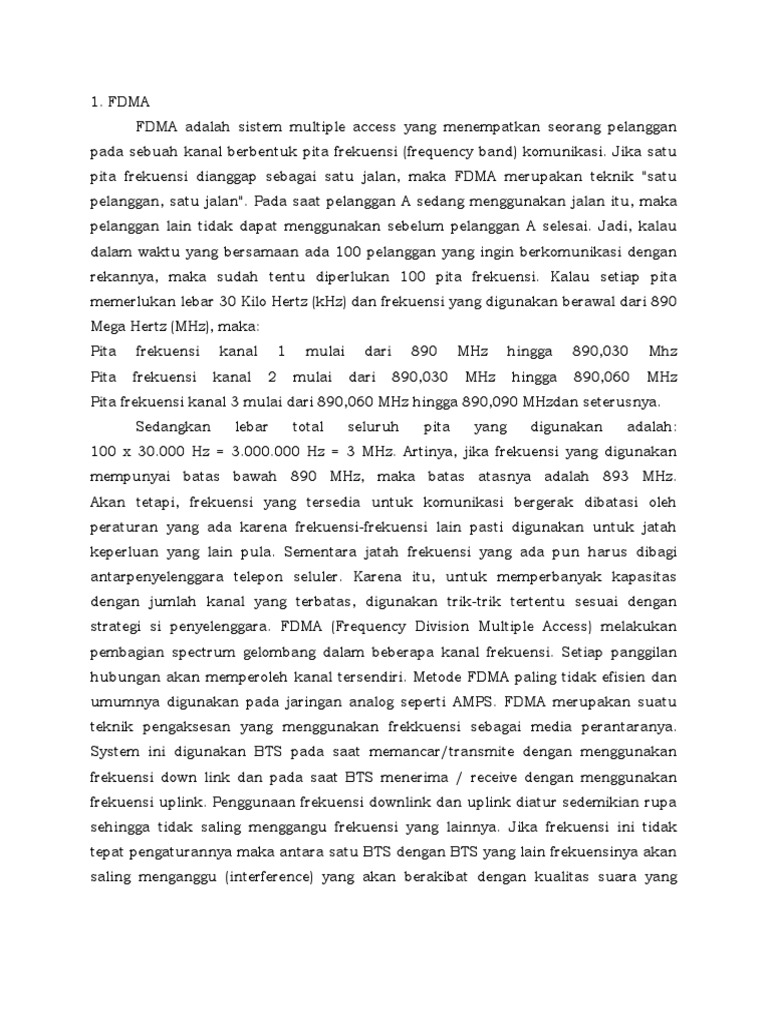 Tugas Multiple Access | PDF