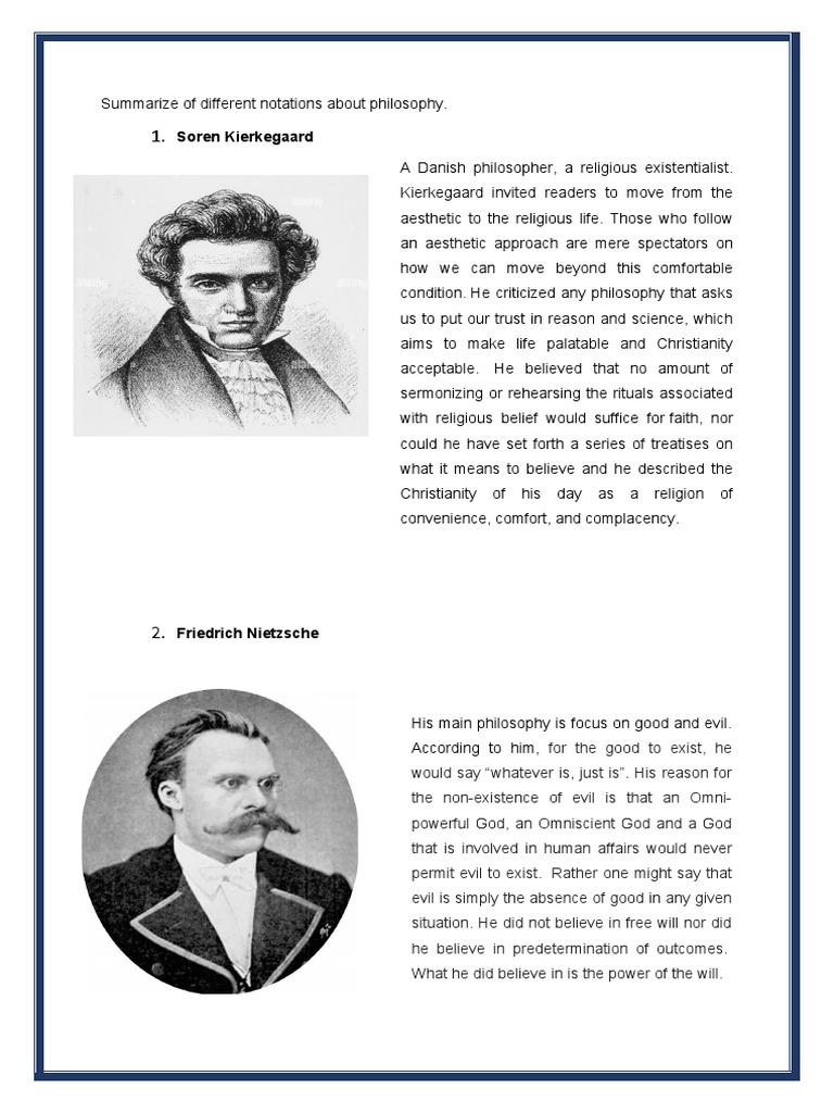 Summarize of Different Notations About Philosophy | PDF ...