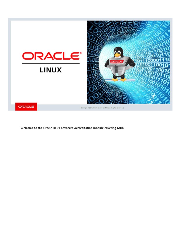 Oracle Linux GRUB 2 | PDF | System Software | Software