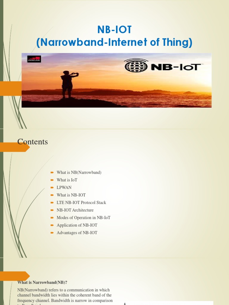 NBIOT | PDF | Computer Network | Telecommunications Engineering