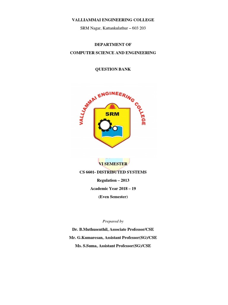 CS6601-Distributed Systems | PDF | Peer To Peer | Scheduling (Computing) CS6601-Distributed Systems | PDF | Peer To Peer | Scheduling (Computing)