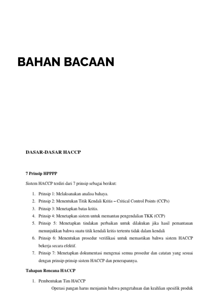 HACCP Dan ISO 22000 Standard Clauses Untuk Produk Makanan | PDF