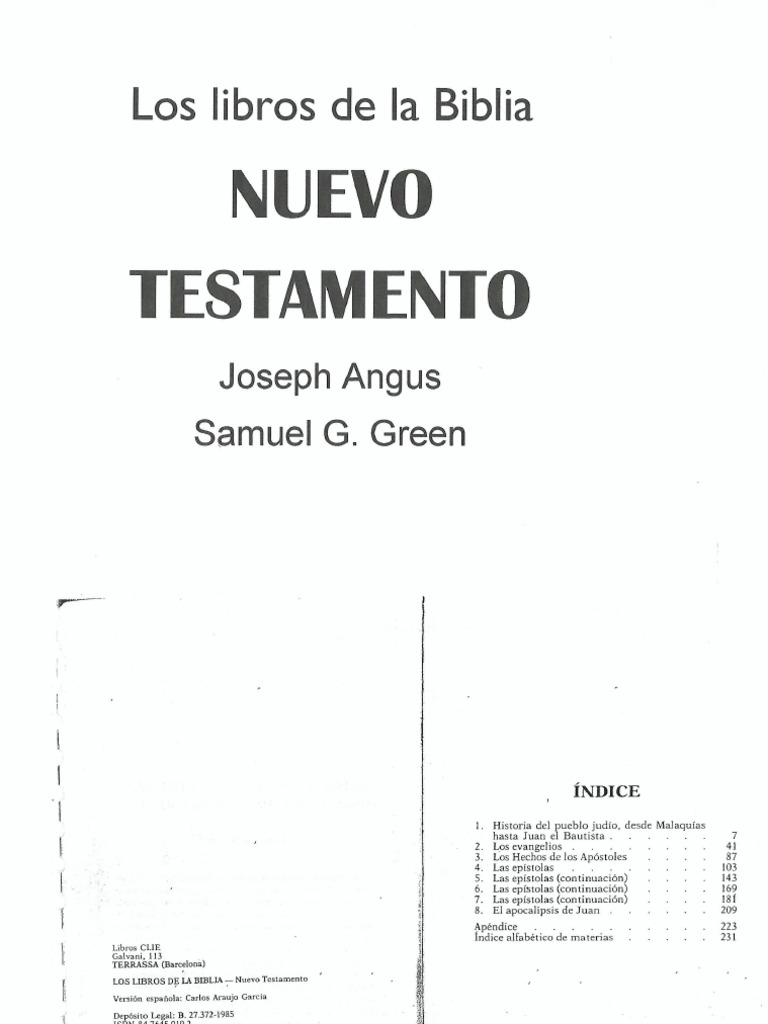 Libro de Nuevo Testamento | PDF