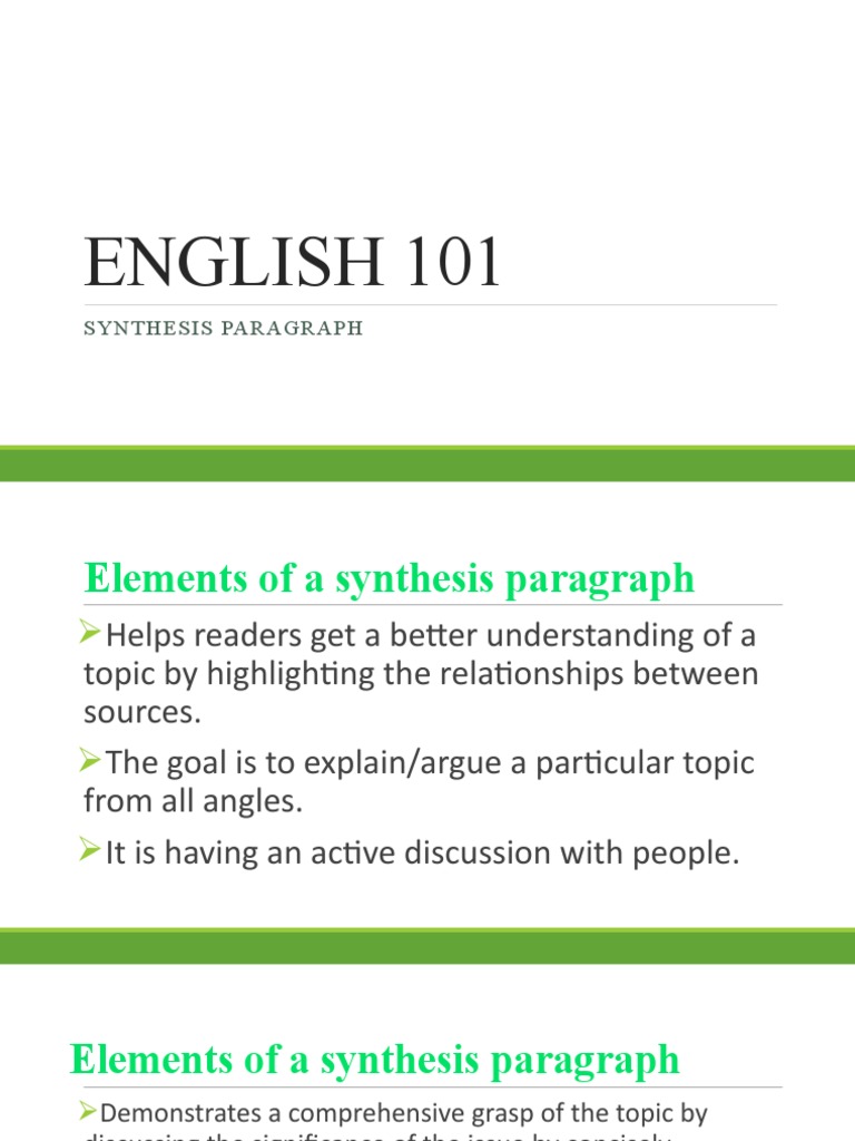 Synthesis Paragraph ENG 101 | PDF | Dna Profiling | Information