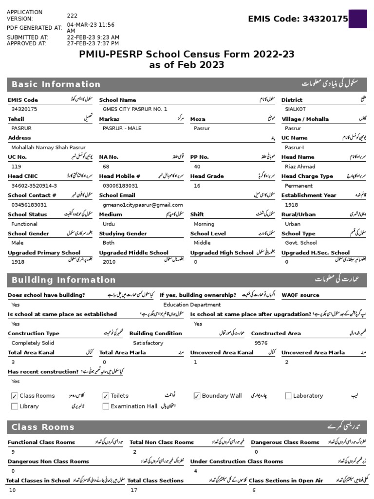 Census Feb 2023 - 34320175 | PDF