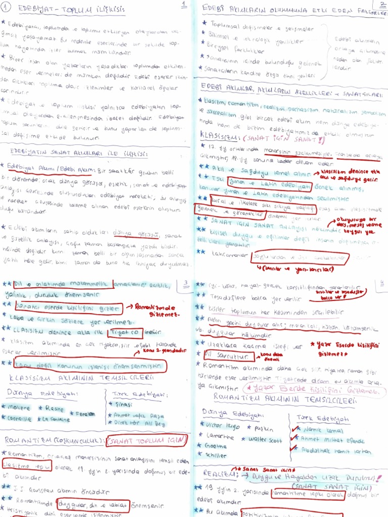 Tde 1 Ve 2 Üni̇te Not - 230109 - 124803 | PDF