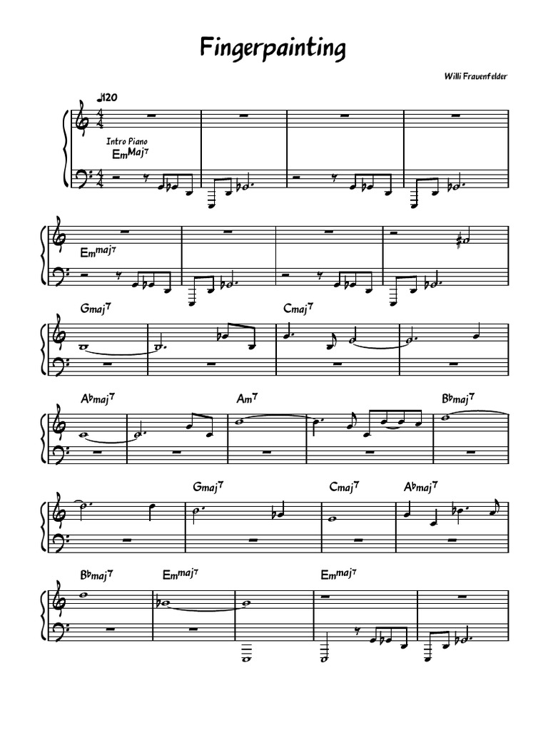 Fingerpainting Sheet Music | PDF