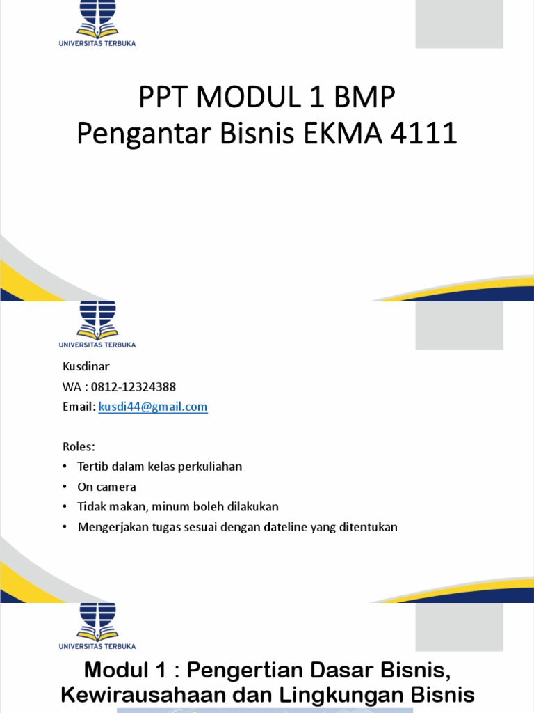 Materi Modul 1 | PDF