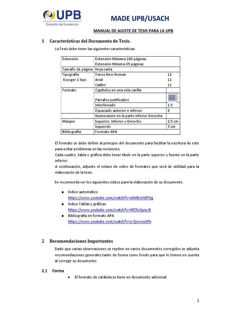 Formato y Forma Tesis | PDF | Comillas | Escritura