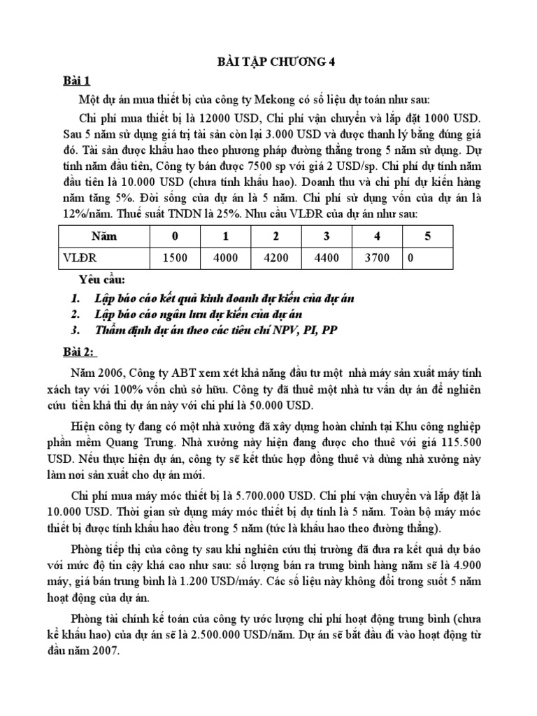 6 Bai Tap Chuong 4 | PDF