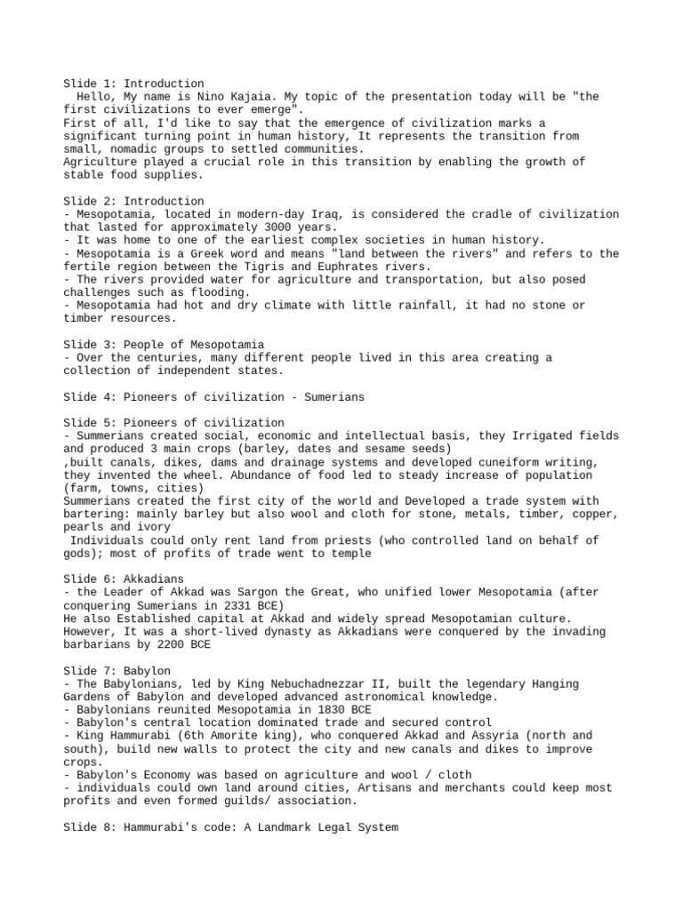 Mesopotamia Pdf Mesopotamia Babylon