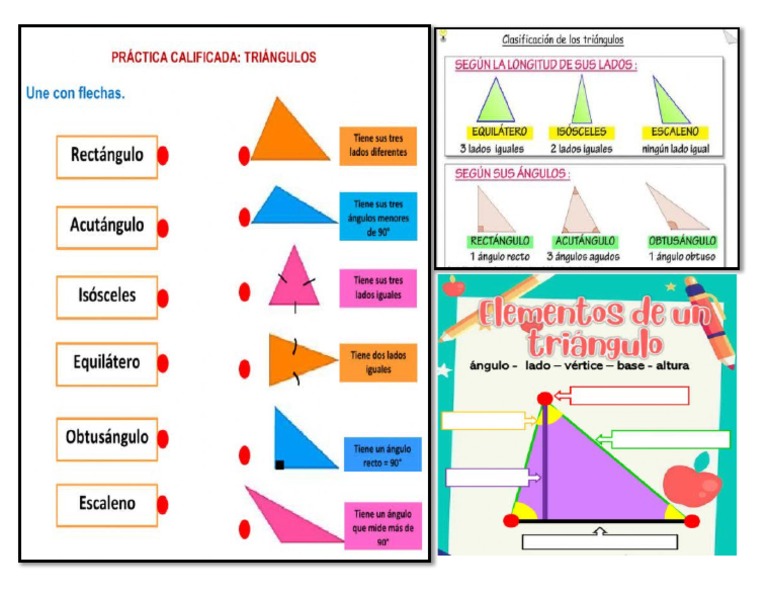 Cuarto Nivel - Clasificación de Triángulos y Elementos | PDF