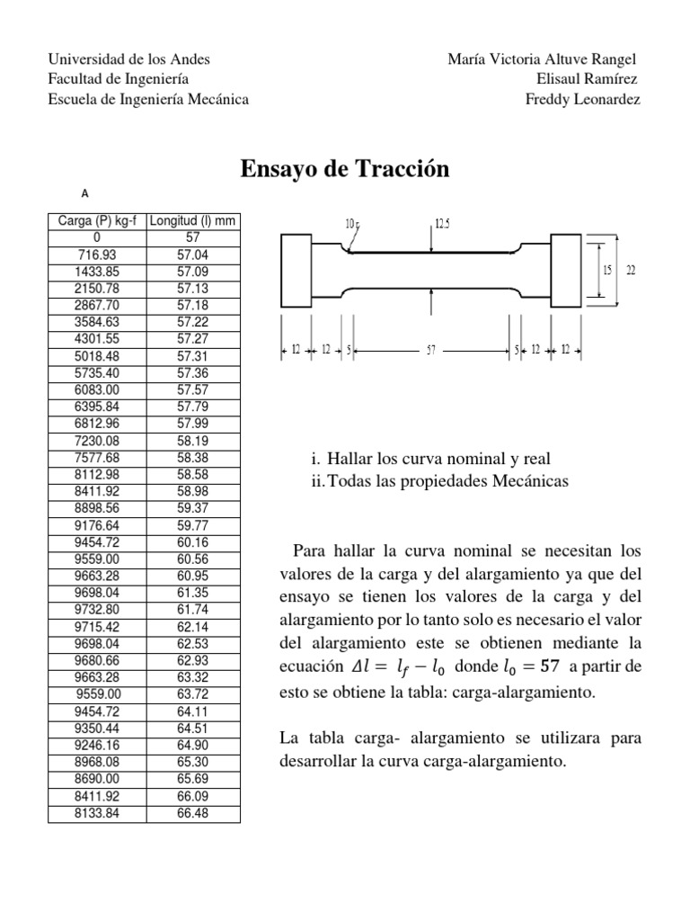 Ejercicio Traccion | PDF | Ciencias fisicas | Ingeniería