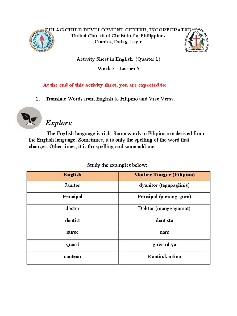 English Week 5 | PDF