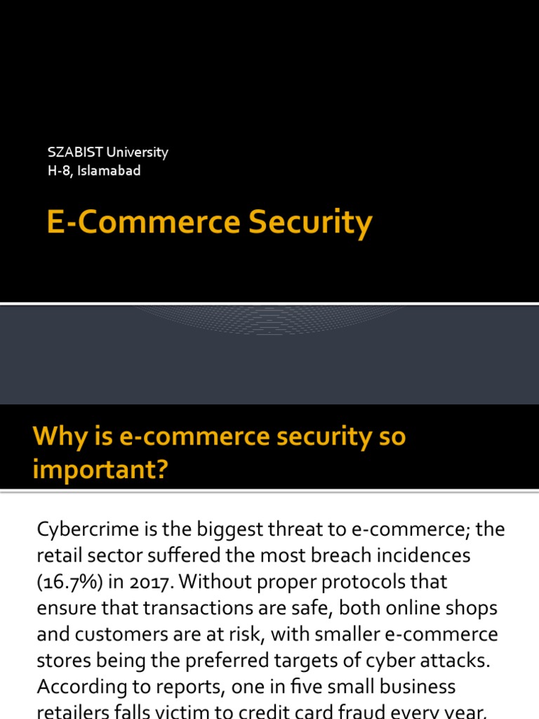 E Commerce Security | PDF | Security | Computer Security