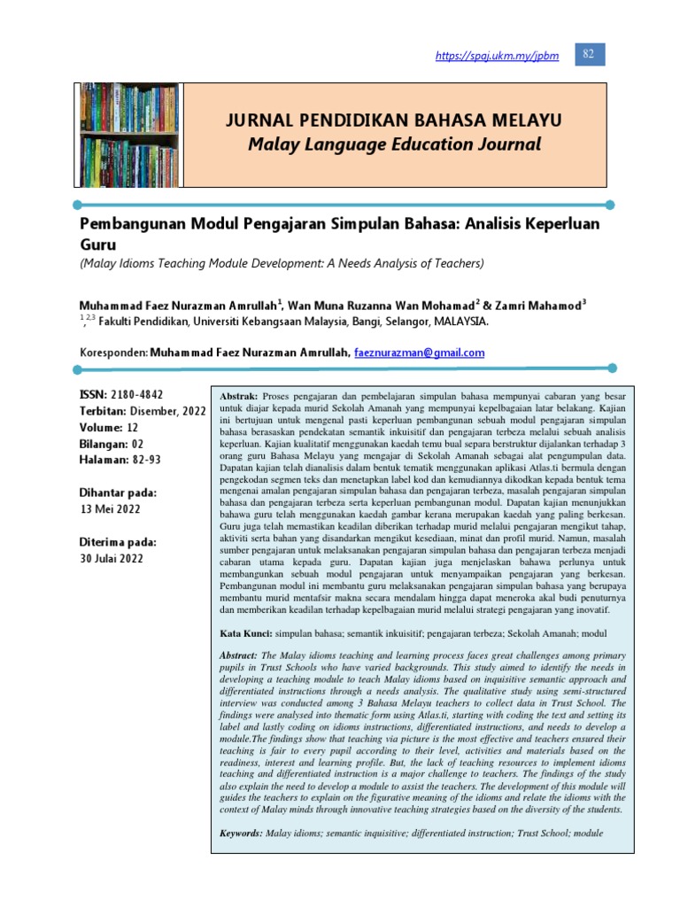 Jurnal Penyelidikan Pendidikan Ukm | PDF