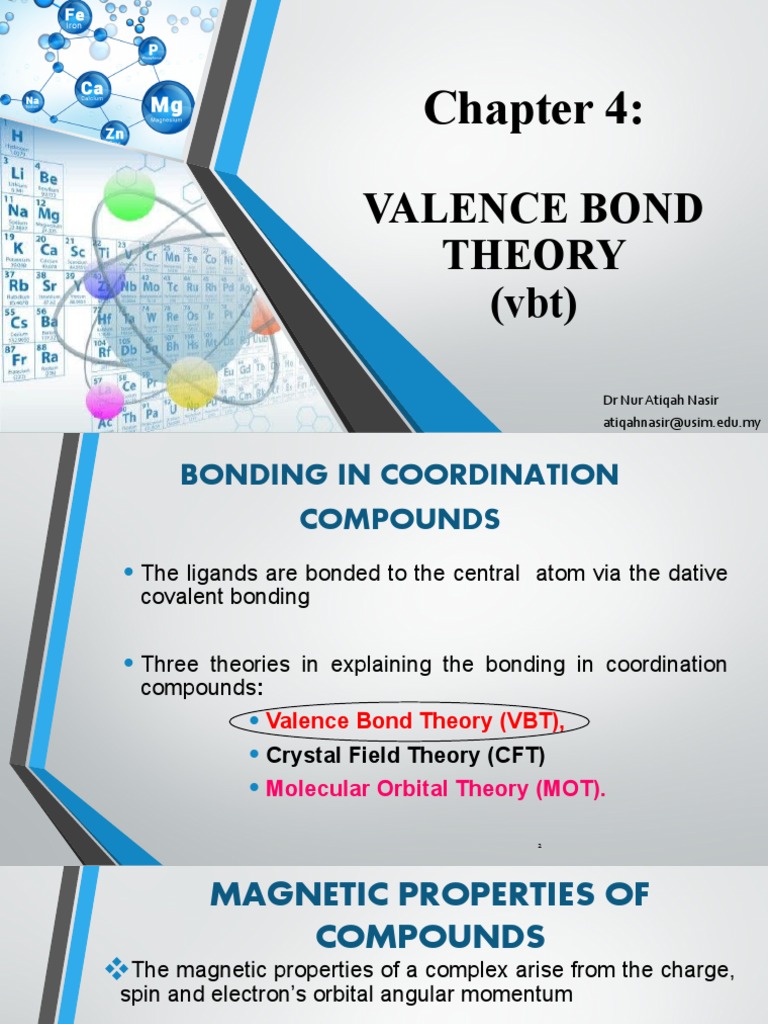 Chapter 4 - Valence Bond Theory | Download Free PDF | Coordination ...