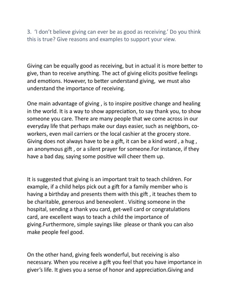 Argumentative Giving or Receiving | PDF