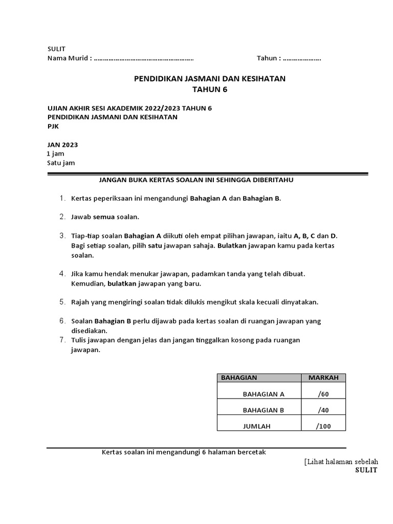 Muka Depan Uasa | PDF