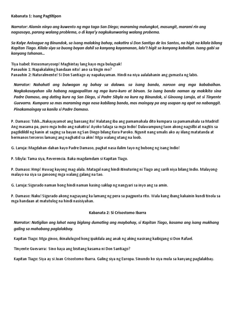 Noli Script Story Teller | PDF