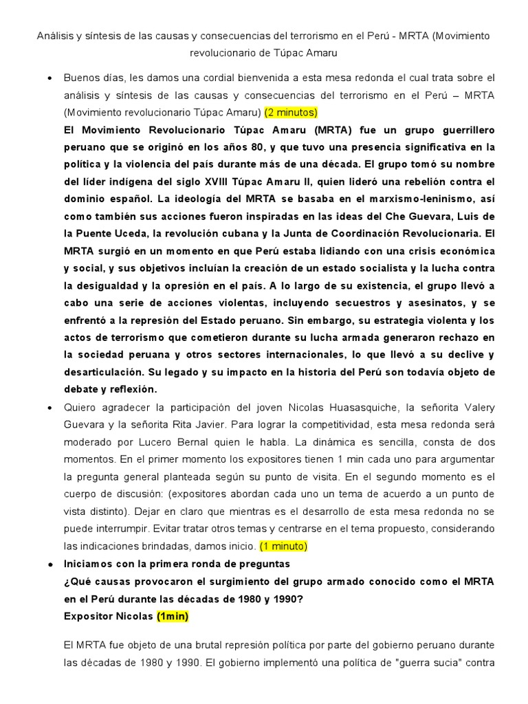 Plantilla de Moderador | PDF