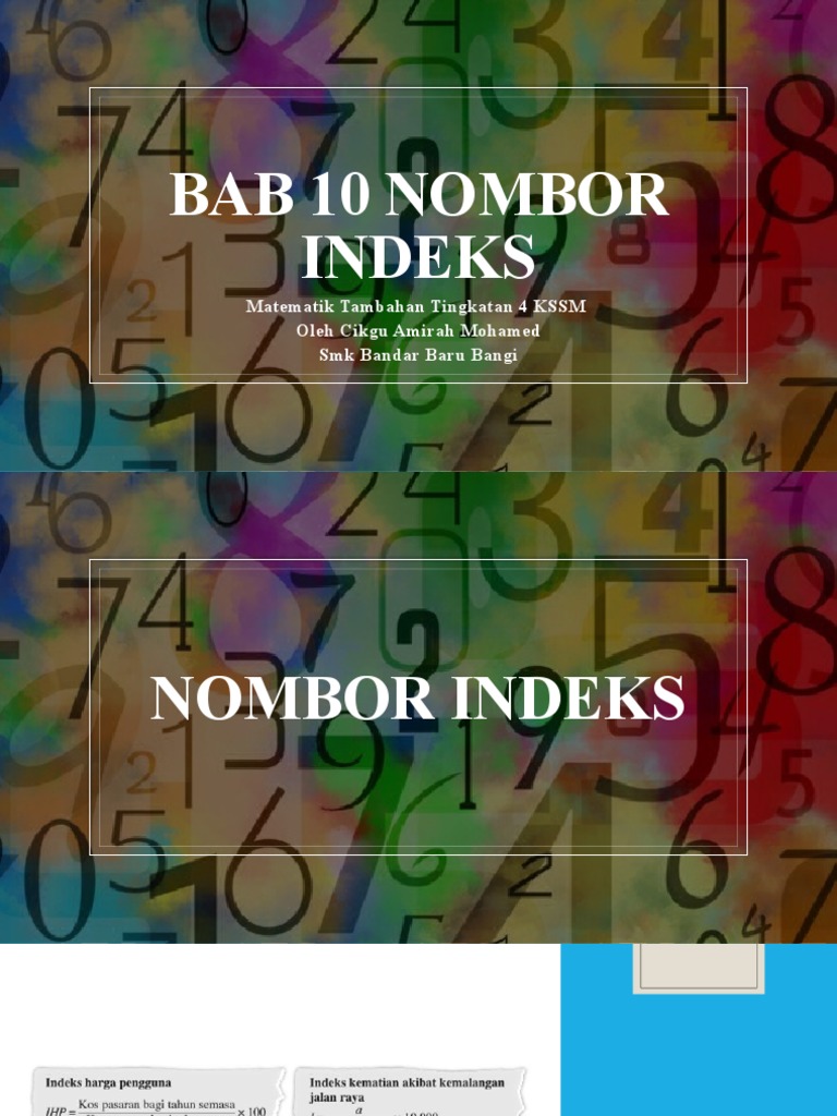 MT+ T4 KSSM Bab 10 Nombor Indeks | PDF