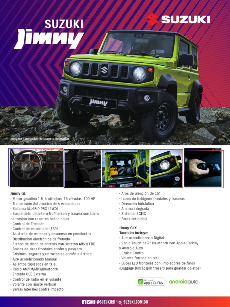 Ficha Técnica Suzuki Jimny 5 Puertas | PDF | Vehículo de motor | Coche