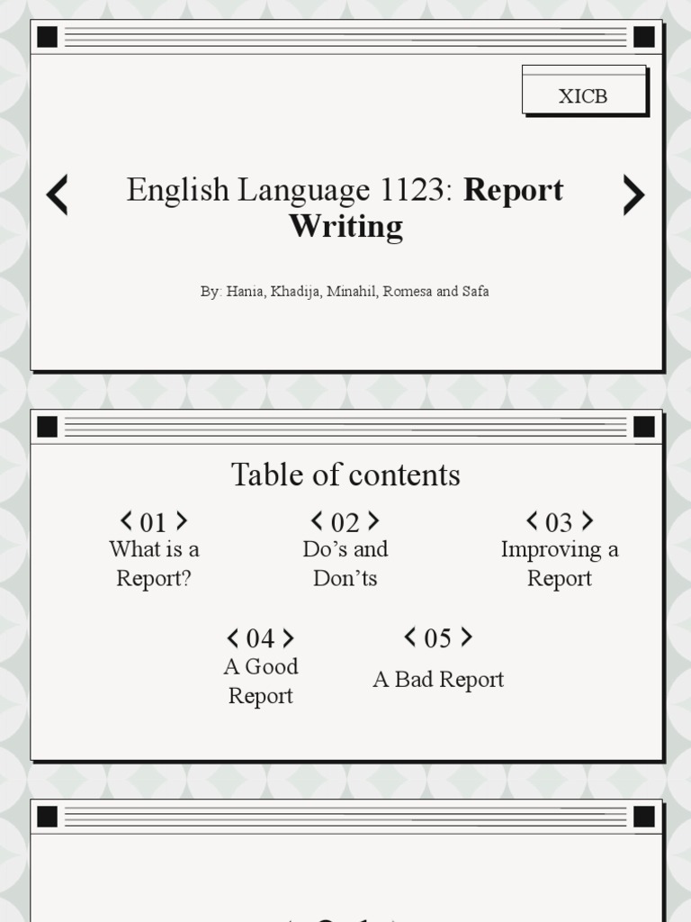 English Language - Report Writing | PDF | Cognition | Cognitive Science