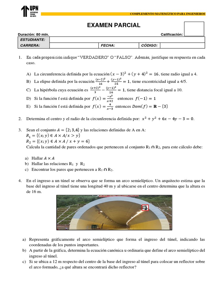 Examen Parcial 1 Upn | PDF