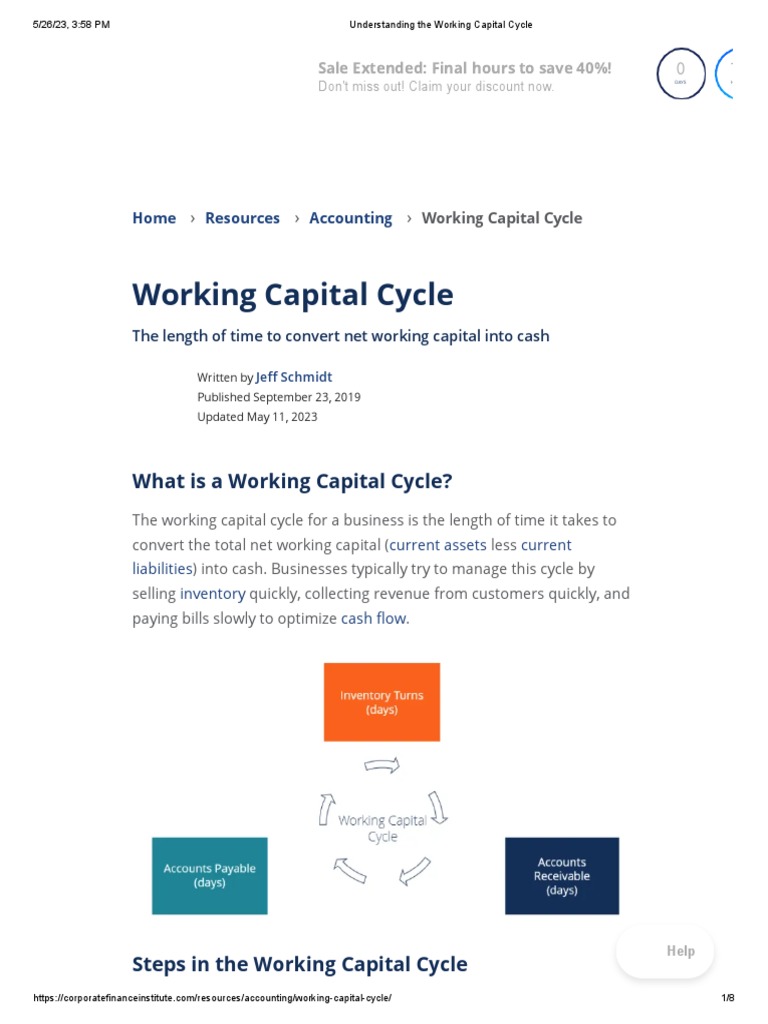 Understanding The Working Capital Cycle | PDF | Working Capital | Inventory