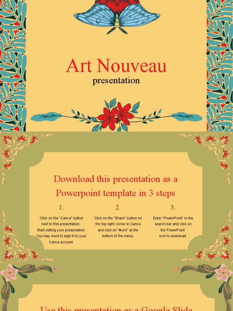 Art Nouveau Style Presentation | PDF