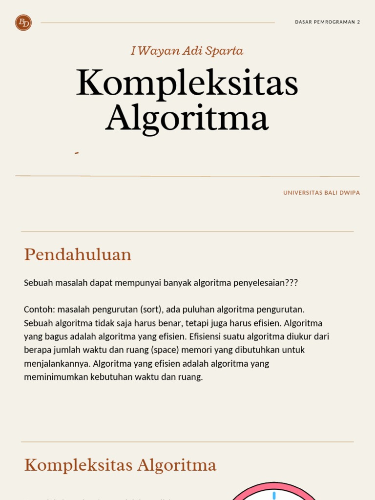 Kompleksitas Algoritma | PDF