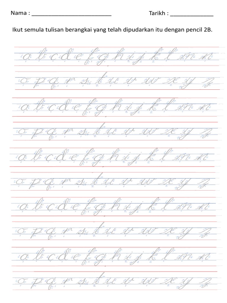 Tulisan Berangkai | PDF