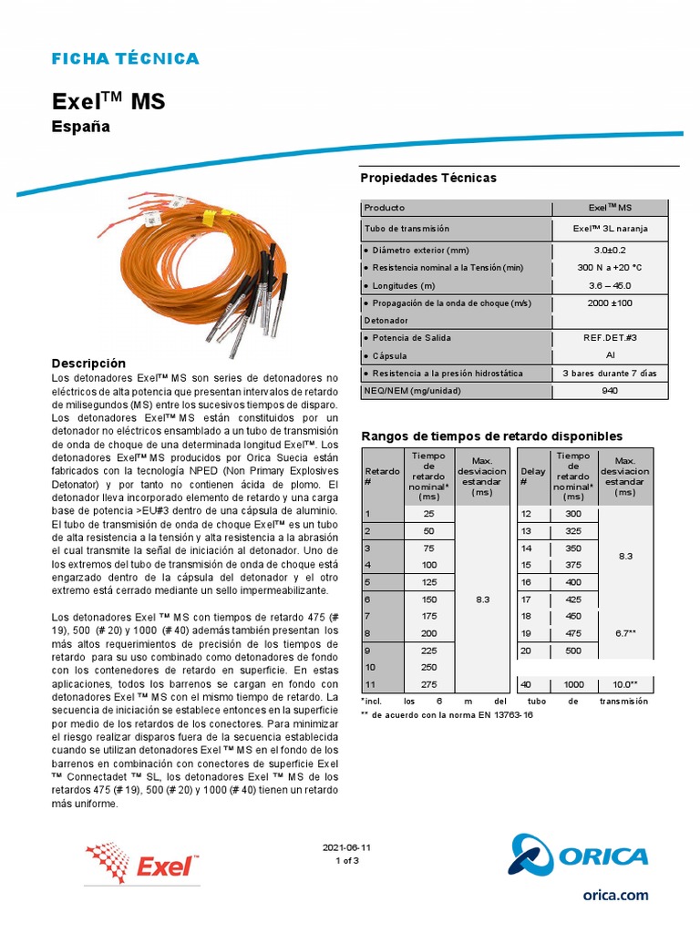 Exel MS_TDS_es_2021-06-11_Spain_1 | PDF | Materiales | Ciencias fisicas